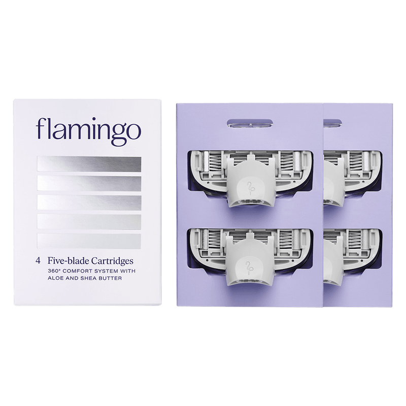 Flamingo Women's 5-Blade Razor Refill Cartridges 4ct - Flamingo – BevMo!