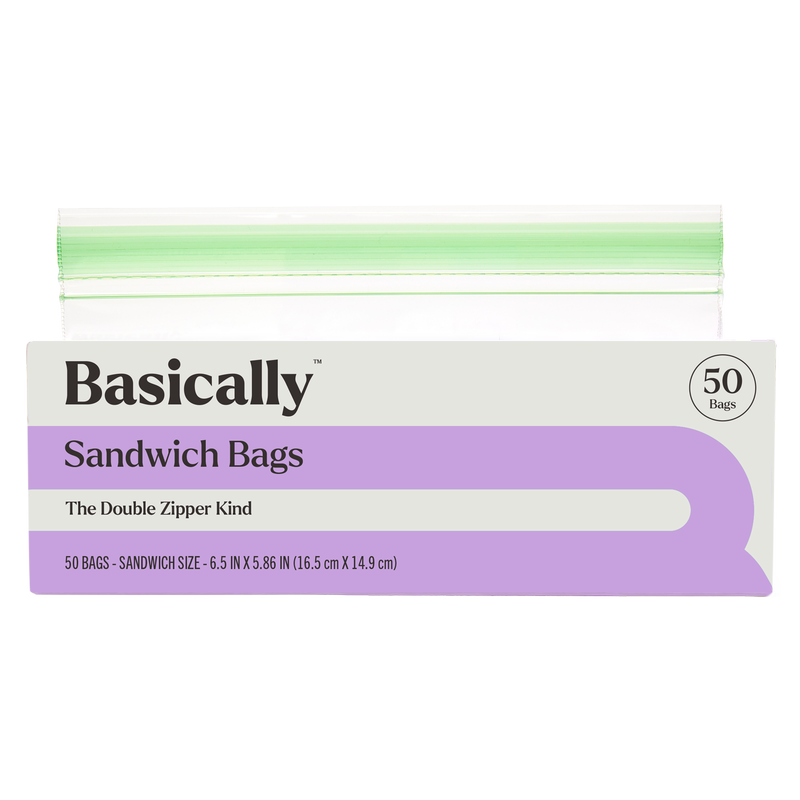 Basically Sandwich Bags 50ct - Basically – BevMo!