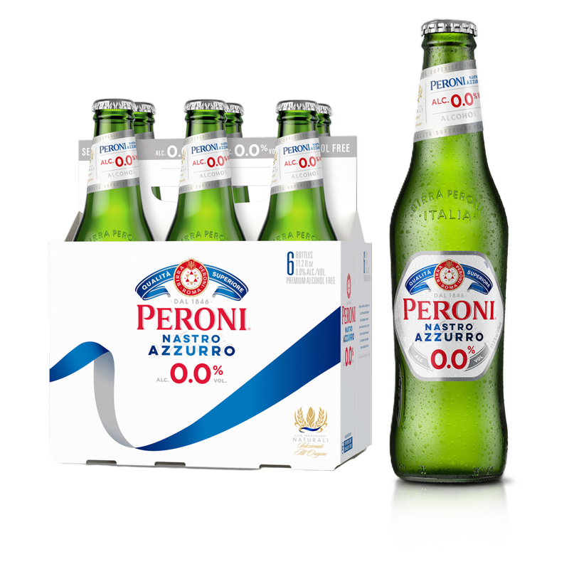 Peroni 0.0 6pk 11.2oz Btl 0.0% ABV - Peroni – BevMo!
