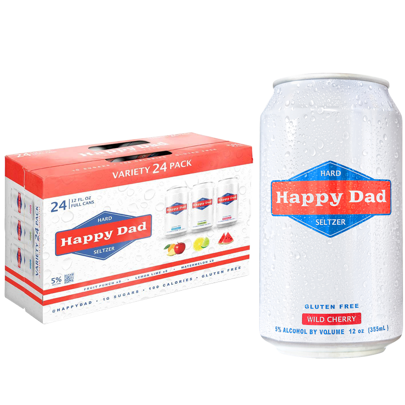 Happy Dad Hard Seltzer Variety Pack 24pk 12oz Can 5% ABV - Happy Dad ...