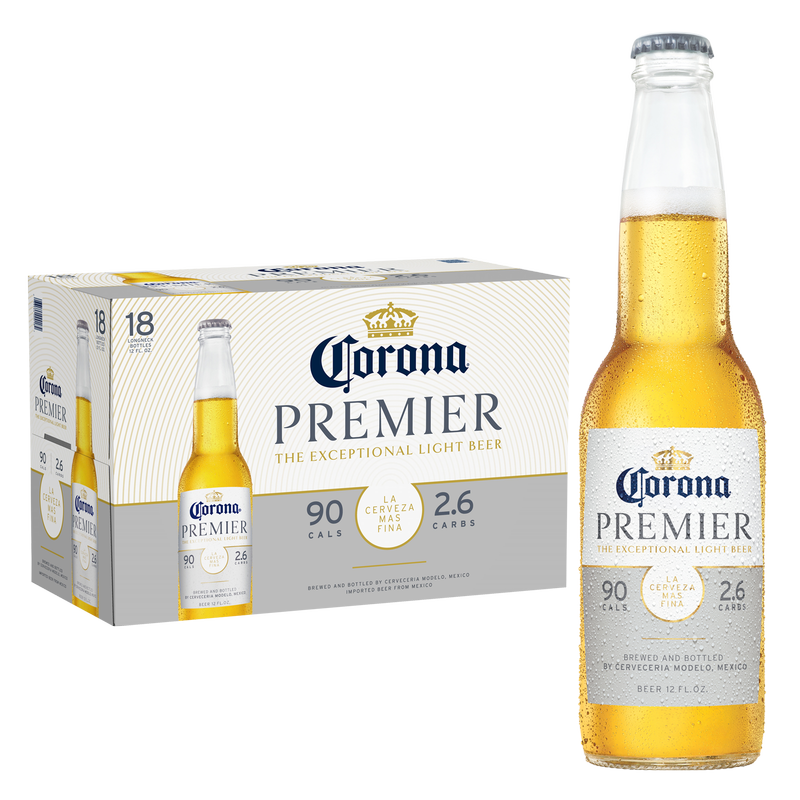 Corona Premier 18pk 12oz Btl 4.0% ABV - Corona Premier – BevMo!
