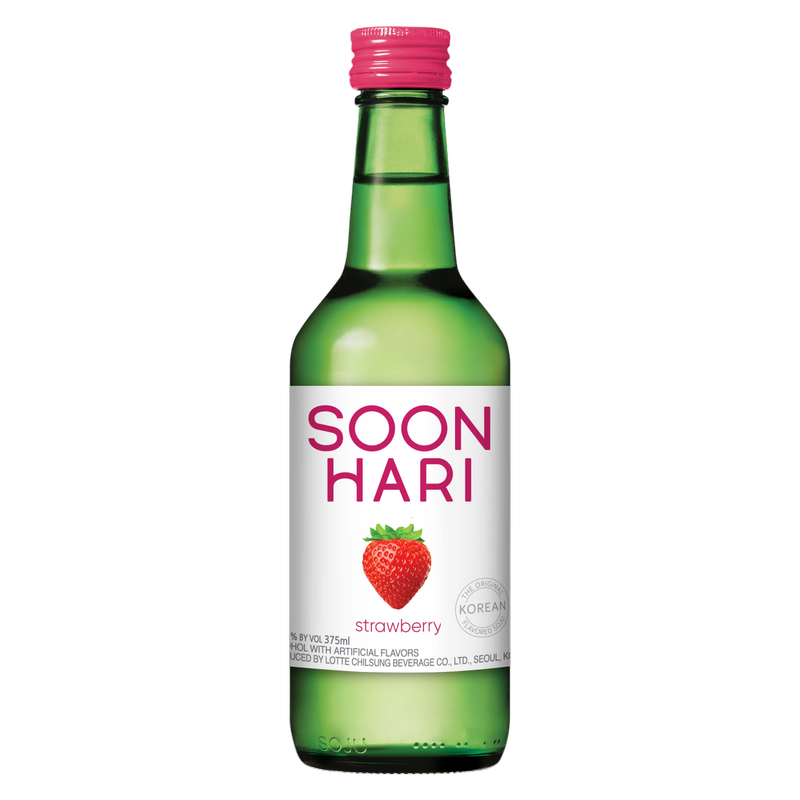 Soon Hari Strawberry Soju 375ml 12% ABV - Soon Hari – BevMo!