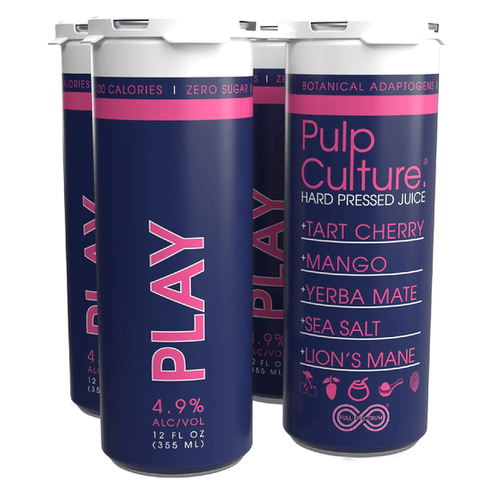 Pulp Culture Hard Pressed Juice PLAY 4pk 12oz Can 4.9% ABV - Pulp ...