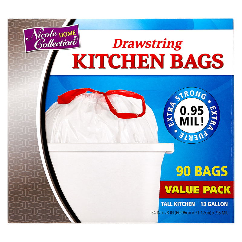 Nicole Home Collection Tall Kitchen Trash Bags 90ct - Nicole Home ...
