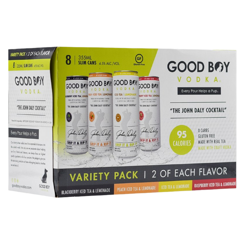 Good Boy Vodka John Daly 8pk 12oz Can - Good Boy – BevMo!