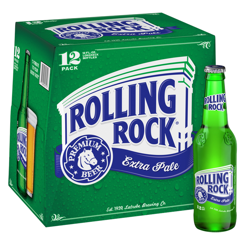 Rolling Rock 12pk 12oz Btl 4.4% ABV - Rolling Rock – BevMo!