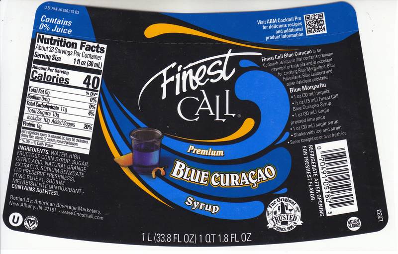 Master Of Mixes Blue Curacao 375mL Btl - Master Of Mixes – BevMo!