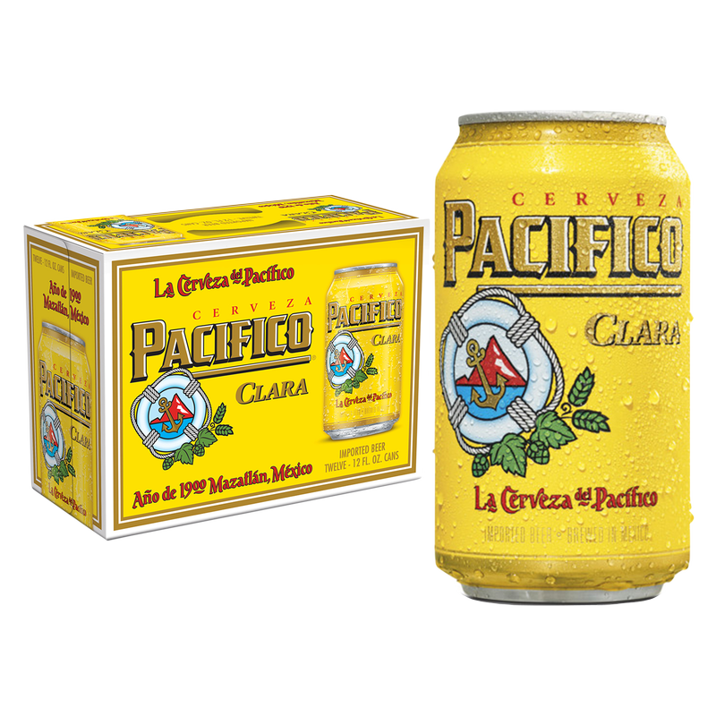 Pacifico 12pk 12oz Can 4.4% ABV – BevMo!