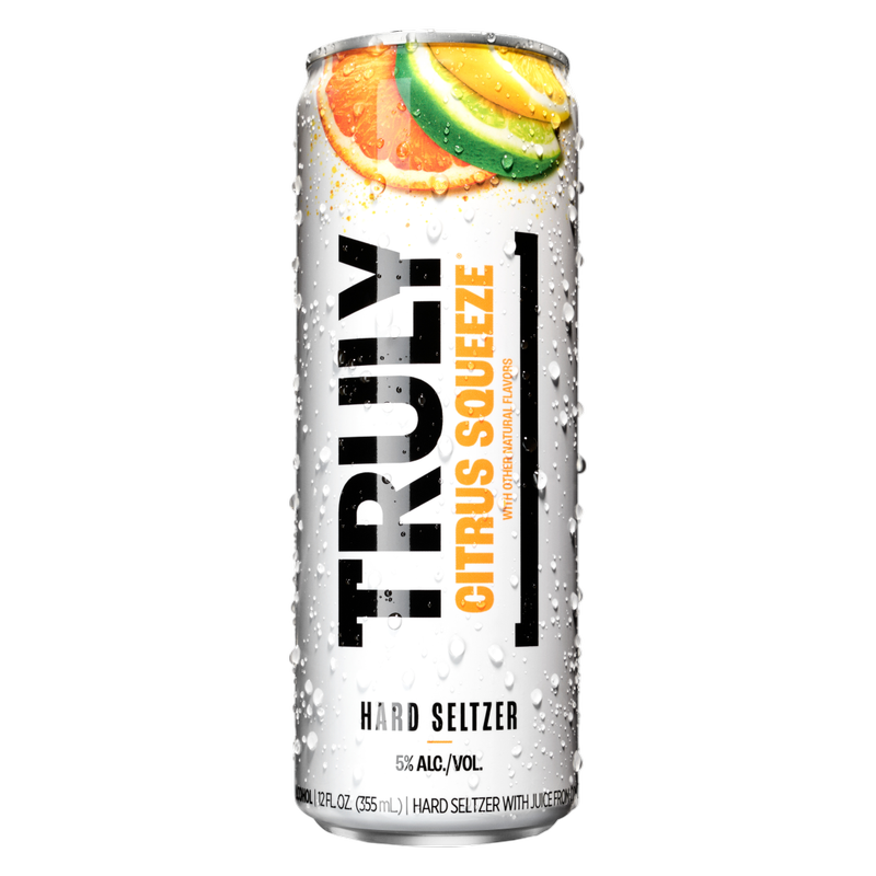 TRULY Citrus Squeeze Hard Seltzer Single 12oz Can 5.0% ABV - TRULY – BevMo!