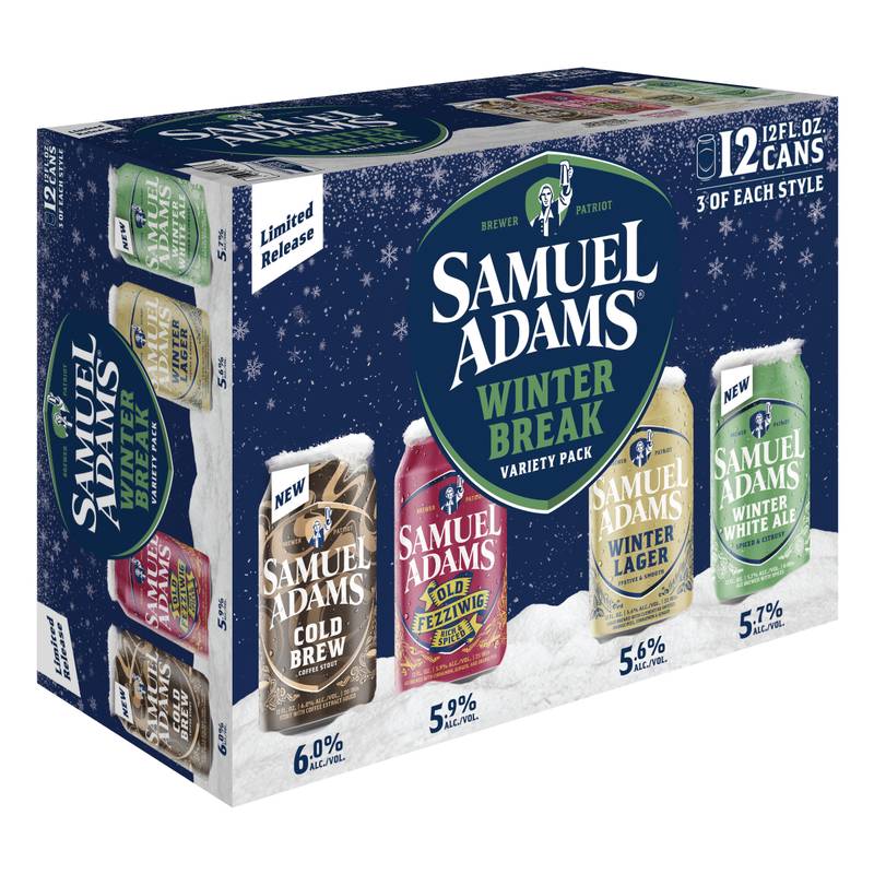Samuel Adams Winter Break Variety Pack 12pk 12oz Can - Samuel Adams ...