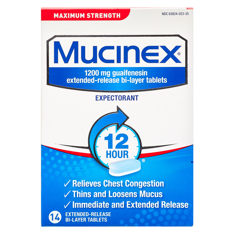 Mucinex SE Max Strength Extended Release Bi-Layer Tablets 14ct ...