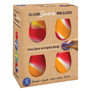 Shark Skinzz Silicone Swirl Stemless 12oz - Shark Skinzz – BevMo!