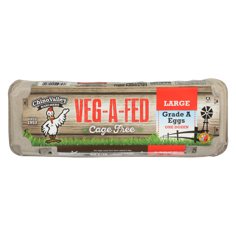 Chino Valley Ranchers Veg-A-Fed Cage-Free Large White Eggs - 12ct ...