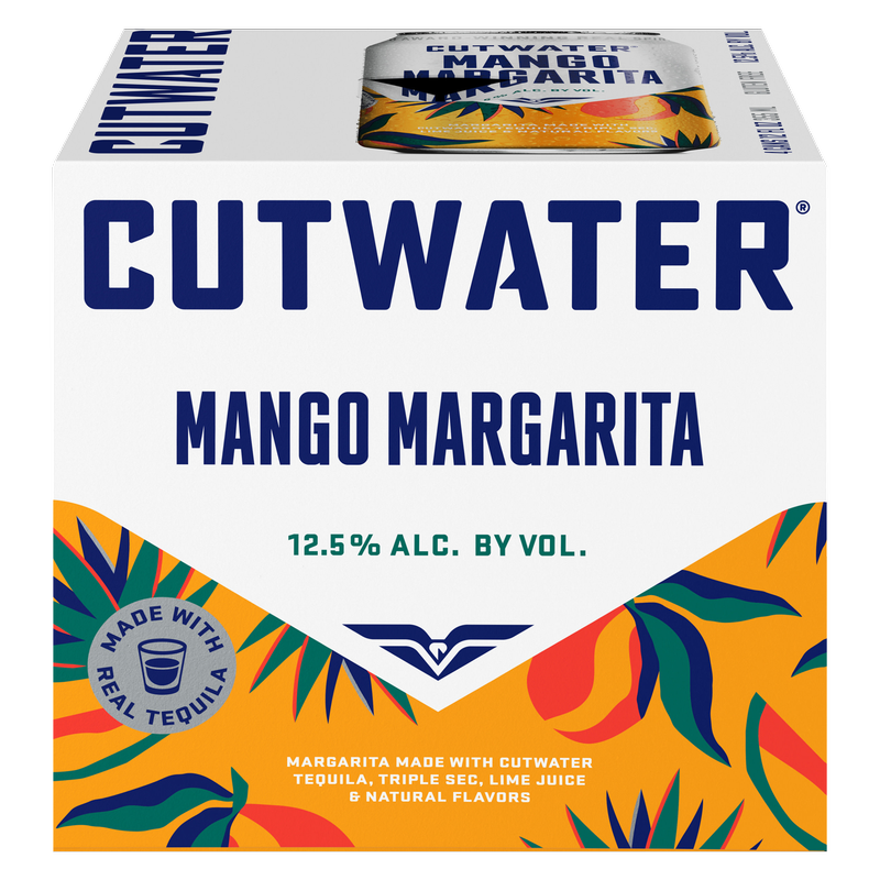Cutwater Tequila Mango Margarita 4pk 12oz Cans 12.5% ABV - Cutwater ...