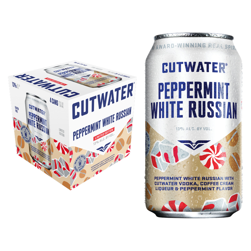 Cutwater Peppermint White Russian Limited Edition 12oz 4pk - Cutwater ...