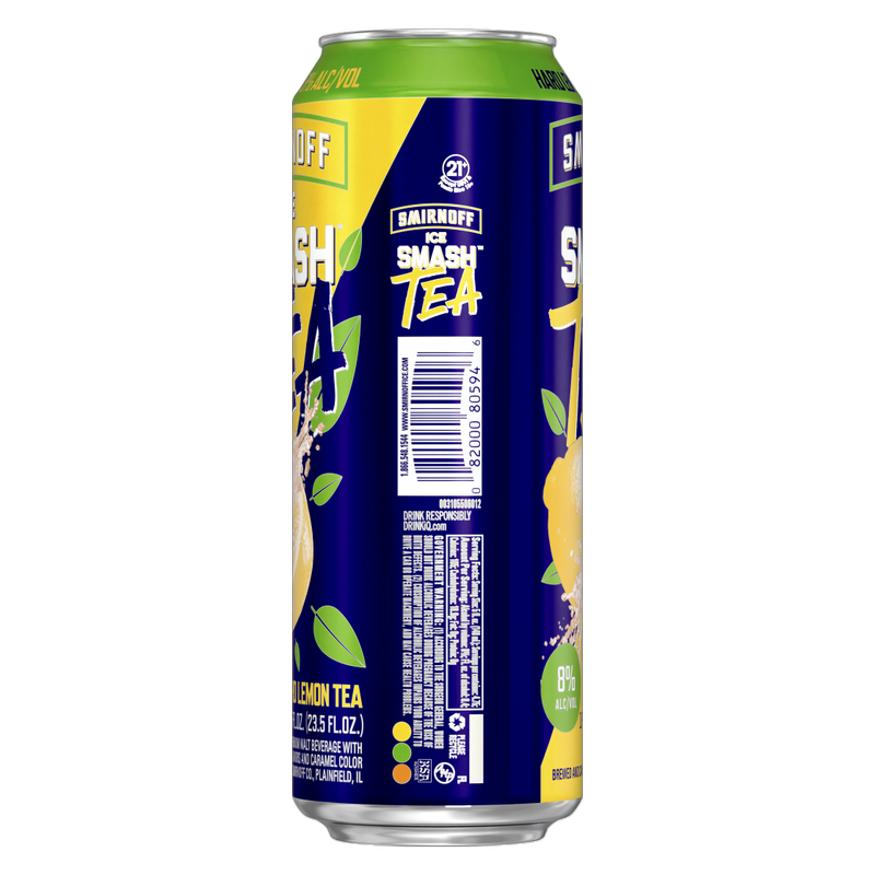 Smirnoff Smash Hard Lemon Tea 23.5oz Can - Smirnoff – BevMo!
