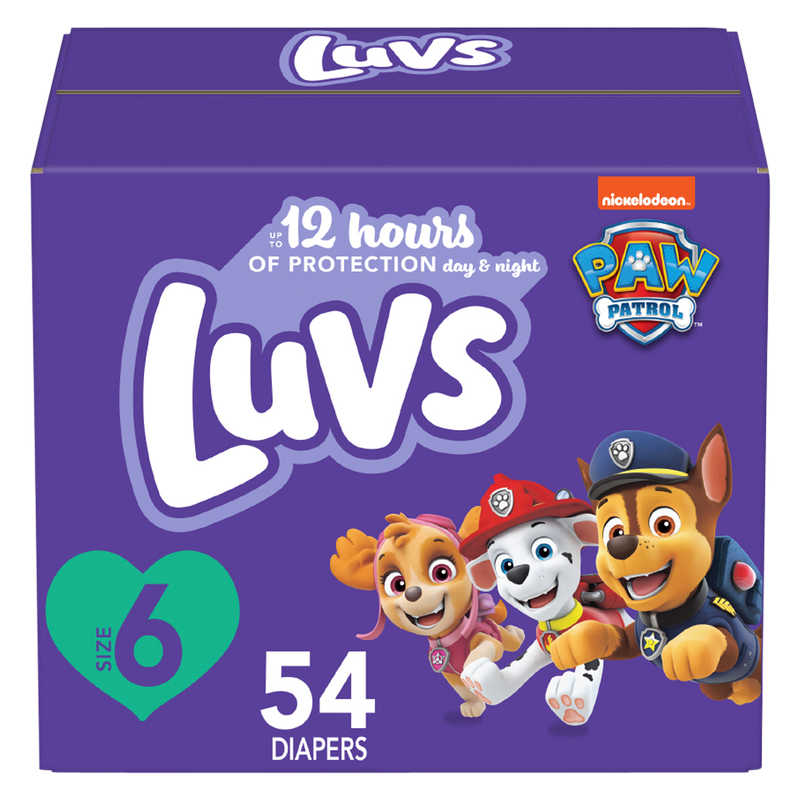 Luvs 54ct, Size 6, Family Pack - Luvs – BevMo!