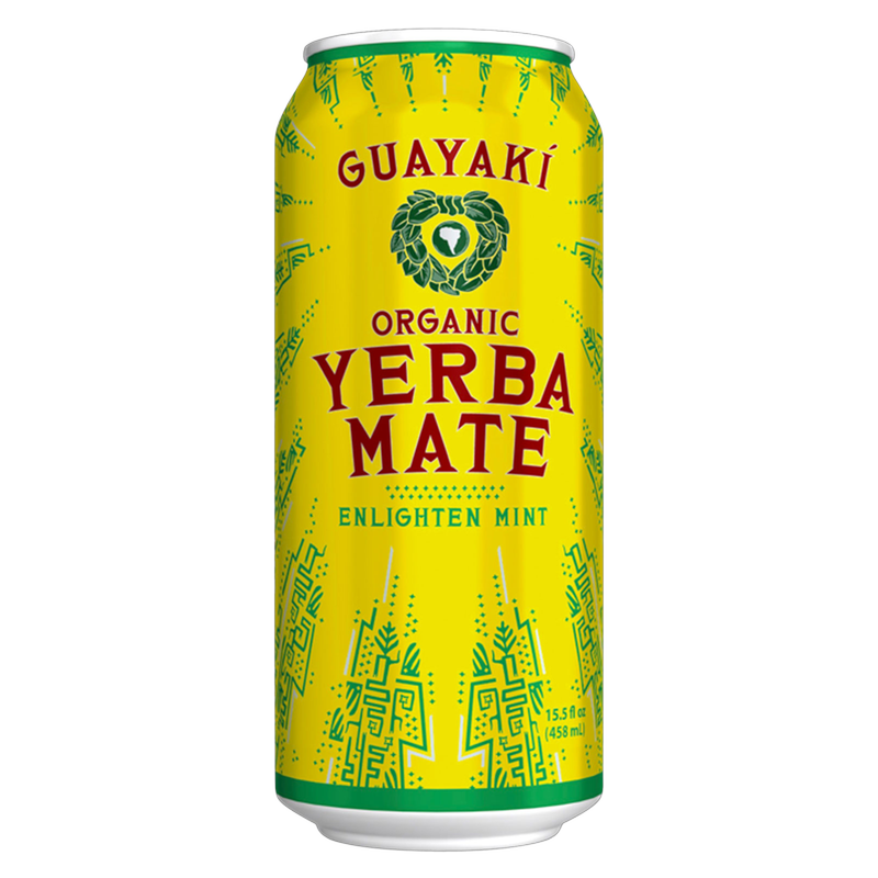 Guayaki Yerba Mate Organic Enlighten Mint 15.5oz Can - Guayaki – BevMo!