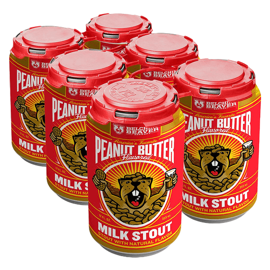 Belching Beaver Peanut Butter Milk Stout (6PKC 12 OZ) - Belching Beaver ...