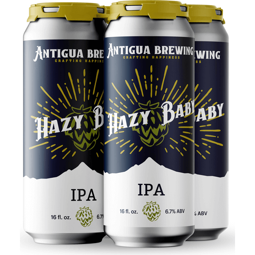 Antigua Brewing Co. Hazy Baby IPA (4PKC 16 OZ) - Antigua – BevMo!