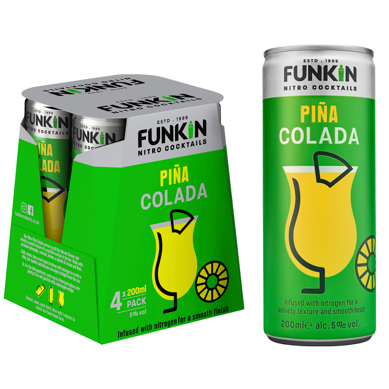 Funkin Pina Colada 4pk 200ml (10 Proof) - Funkin – BevMo!