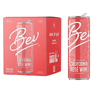 Bev Rose 4pk 250ml Can - Bev – BevMo!