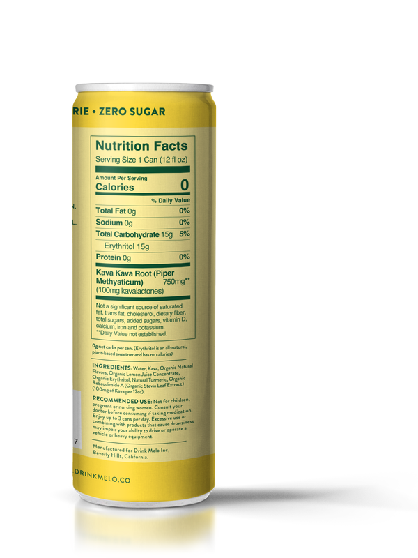 Melo Sparkling Kava Banana Cream 12oz Can - Melo – BevMo!