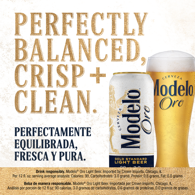 Modelo Oro Single 24oz Can - Modelo – BevMo!