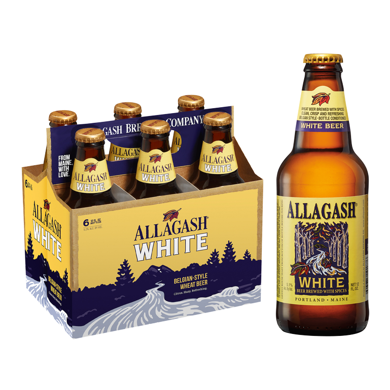 Allagash White Ale 6pk 12oz Btl 5.2% ABV - Allagash – BevMo!