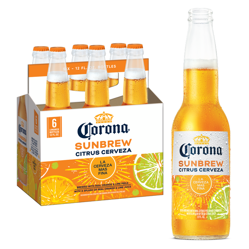 Corona Sunbrew Citrus Cerveza 6pk 12oz Btl 4.5% ABV - Corona – BevMo!