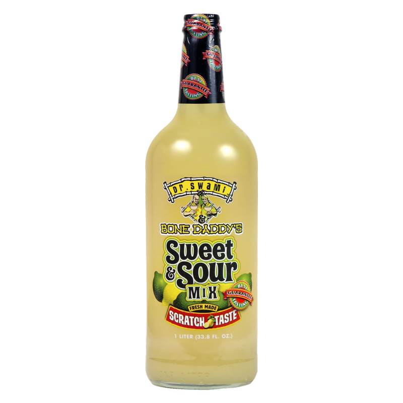 Dr. Swami & Bone Daddy's Low Cal Sweet & Sour Mix 1L Btl - Dr. Swami ...