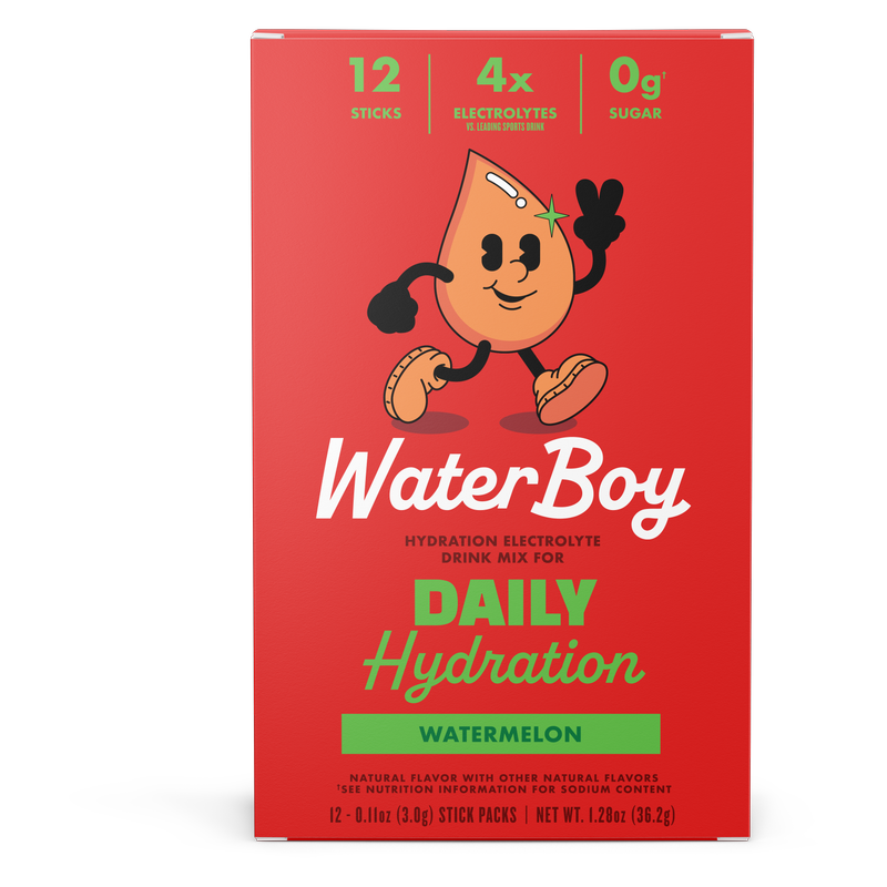 Waterboy Daily Hydration, Watermelon, 12ct - Waterboy – BevMo!