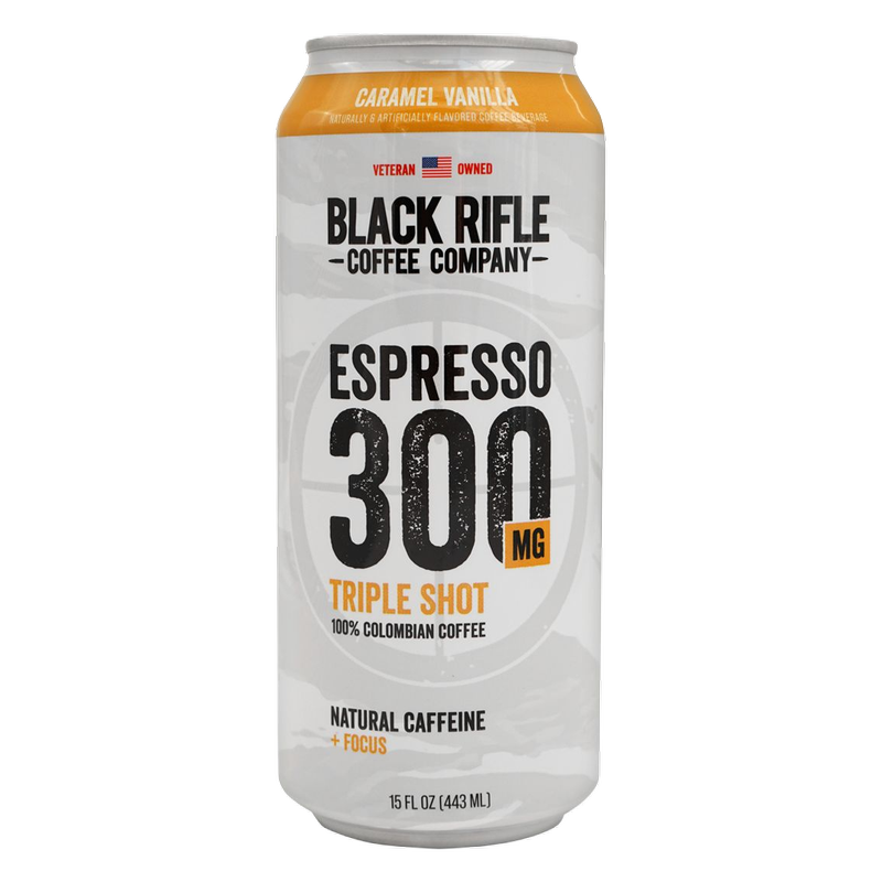 Black Rifle Coffee Co. Espresso 300 Caramel Vanilla 15oz Can - Black ...
