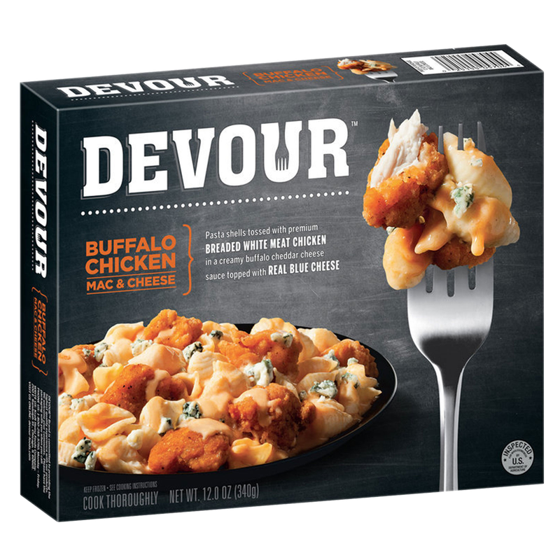 Devour Frozen Buffalo Style Chicken Mac & Cheese Meal 12oz - BevMo ...
