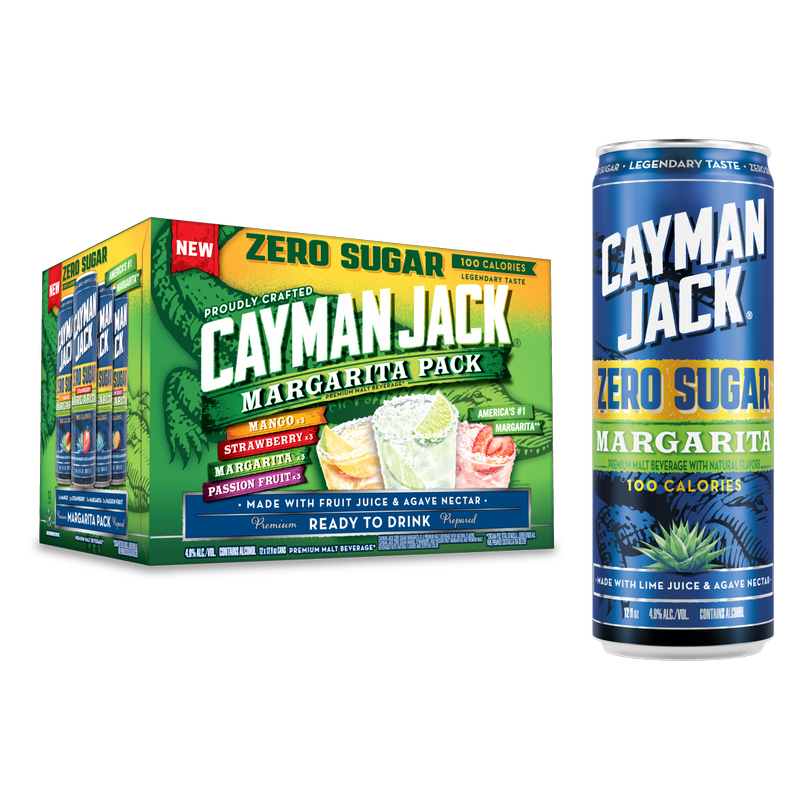 Cayman Jack Zero Sugar Margarita 12pk 12oz Cans 4.8% ABV - Cayman Jack ...