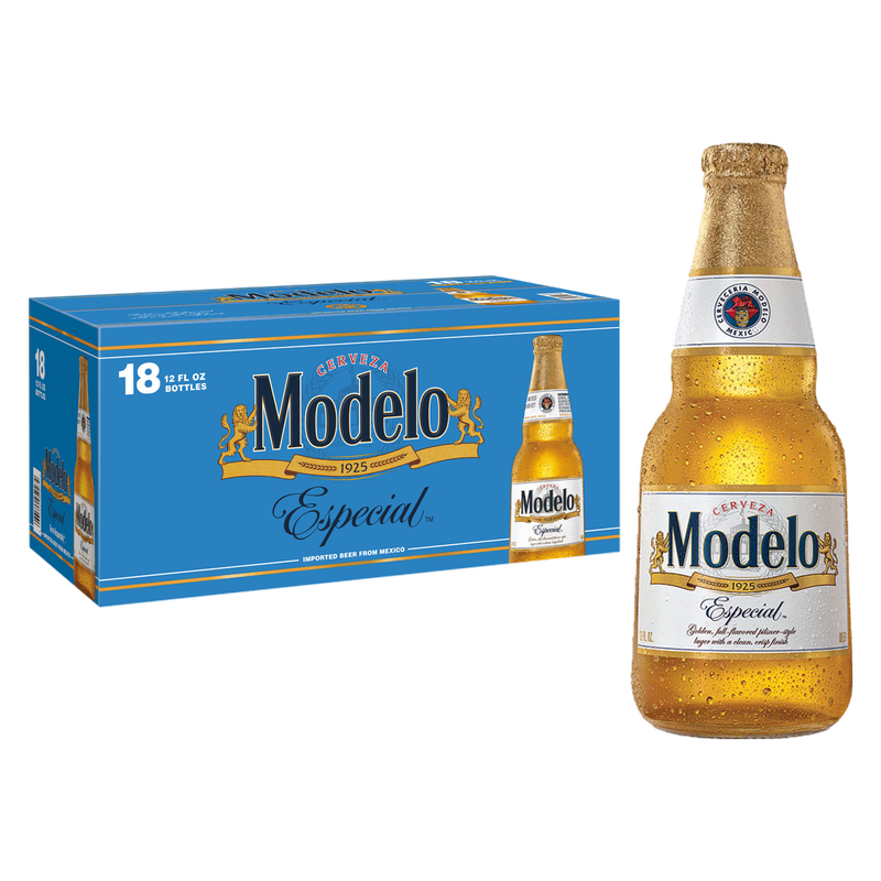 Modelo Especial 18pk 12oz Btl 4.4% ABV - Modelo – BevMo!