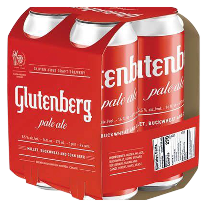Glutenberg American Pale Ale Gluten Free 4pk 16oz Can - Maison de ...