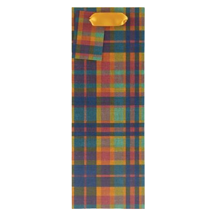 The Gift Wrap Company Bottle Bag Madras (Each) - The Gift – BevMo!