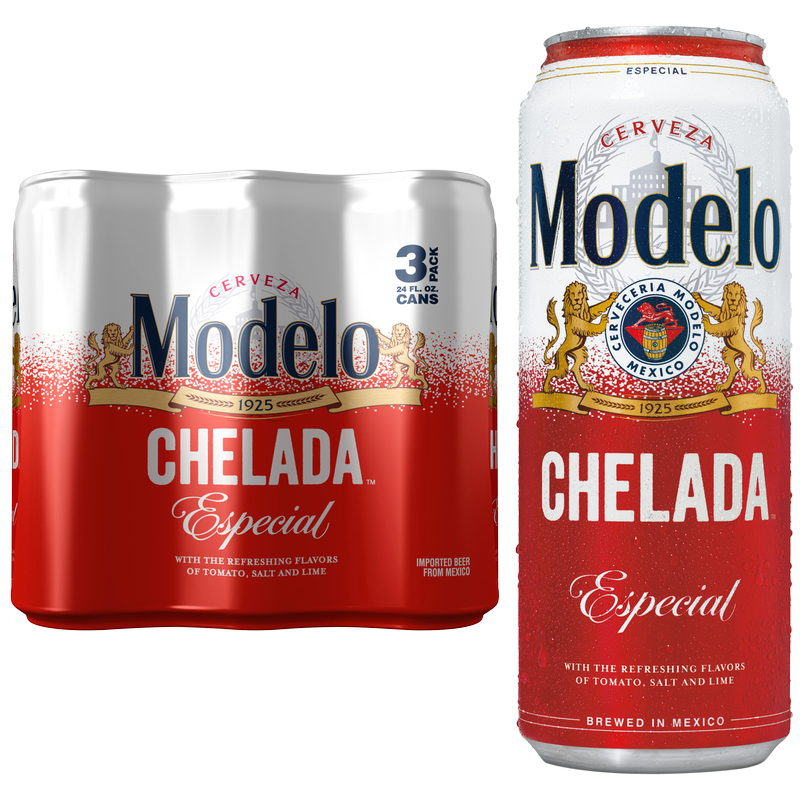 Modelo Chelada Especial 3pk 24oz Can 3.5% ABV - Modelo – BevMo!