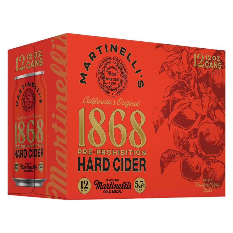 Martinelli's 1868 Cider 12pk 12oz Can - Martinelli's 1868 – BevMo!