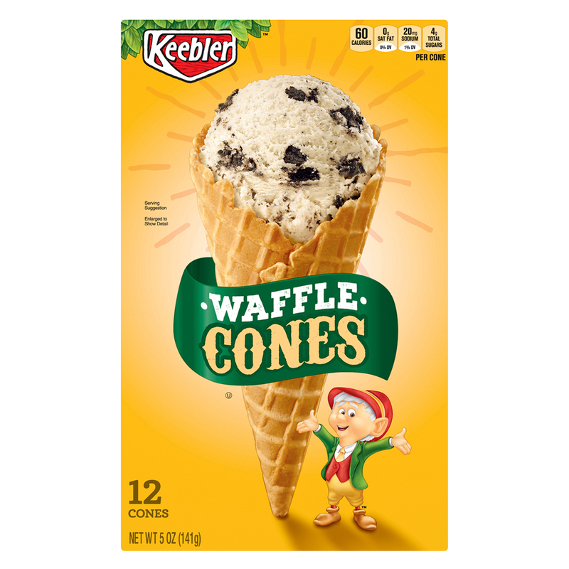 Keebler Waffle Cone 12ct 5oz – BevMo!