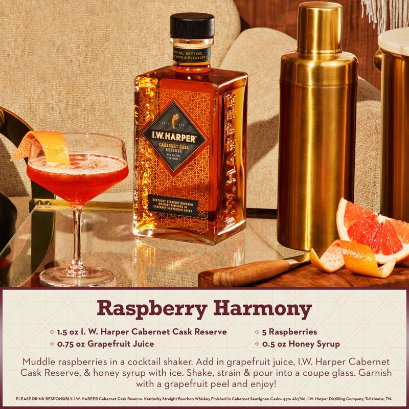 I.W. Harper Cabernet Cask Bourbon 750ml - IW Harper – BevMo!