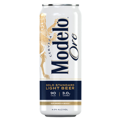 Modelo Oro Light Beer 24pk 12oz Can 4% ABV - Modelo – BevMo!