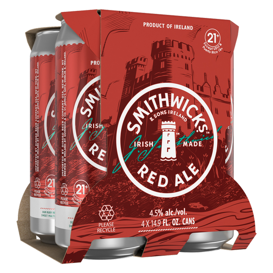 Smithwick's Red Ale 4pk 14.9oz Can 4.5% ABV - Smithwick's – BevMo!