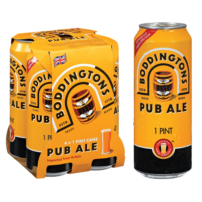 Boddington's Pub Ale Draught Can 4pk 16oz Can 4.7% ABV - Boddingtons ...