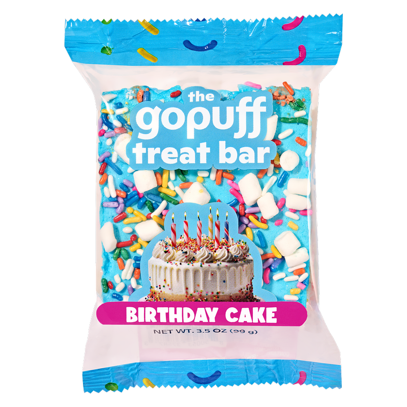 The Gopuff Birthday Cake Crispy Treat Bar 3.5oz - Gopuff – BevMo!
