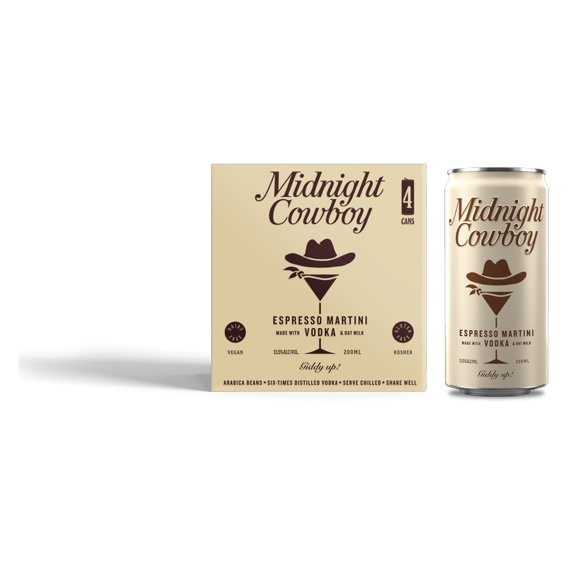 Midnight Cowboy Espresso Martini 4pk 200ml Can - Midnight Cowboy – BevMo!