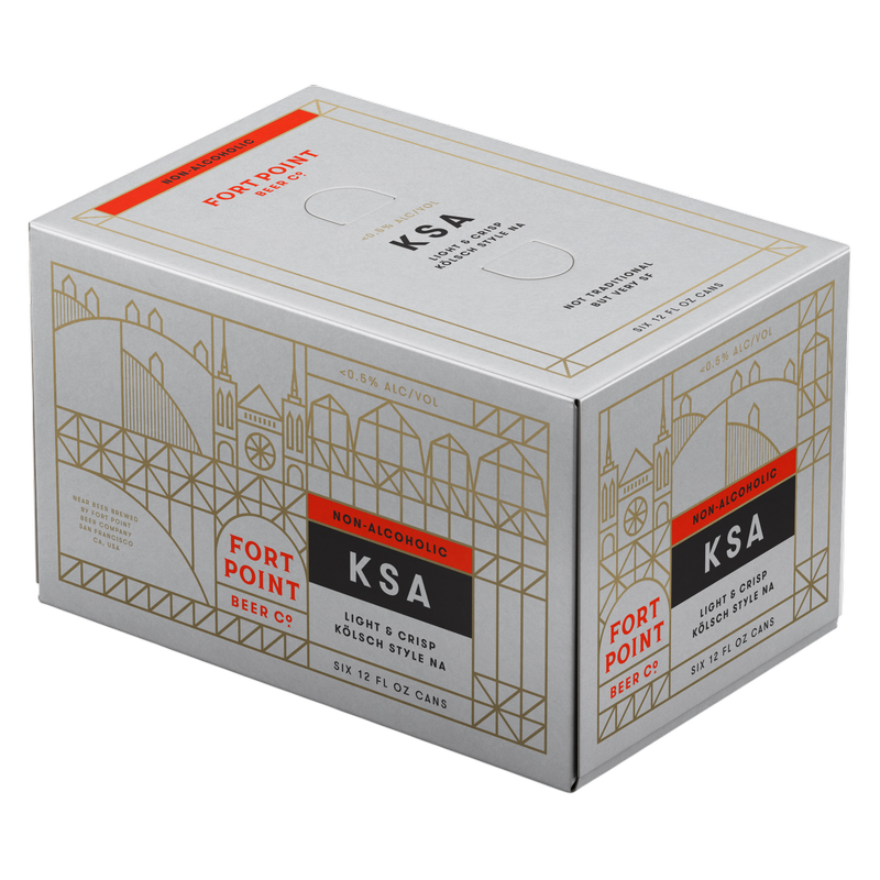 Fort Point Beer Co. KSA Kolsch Non-Alcoholic (6PKC 12 OZ) - Fort Point ...