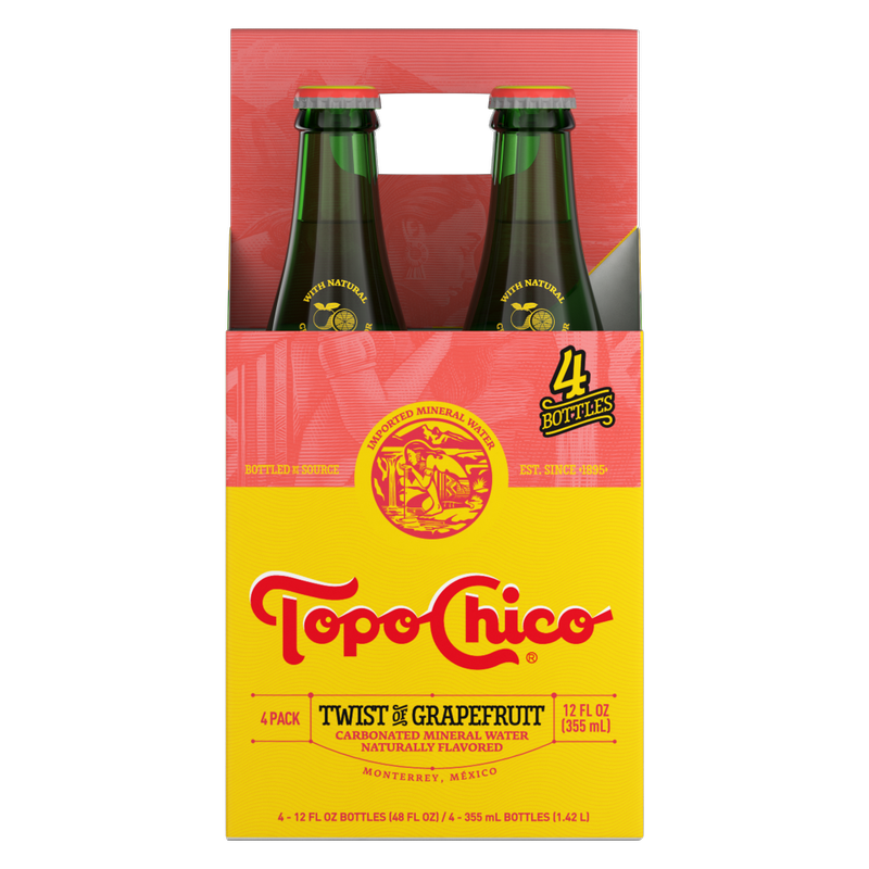 Topo Chico Twist Of Grapefruit 4kk 12oz Glass Bottle - Topo Chico – BevMo!