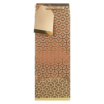 Gold Trellis Bottle Bag - The Gift Wrap Company – BevMo!